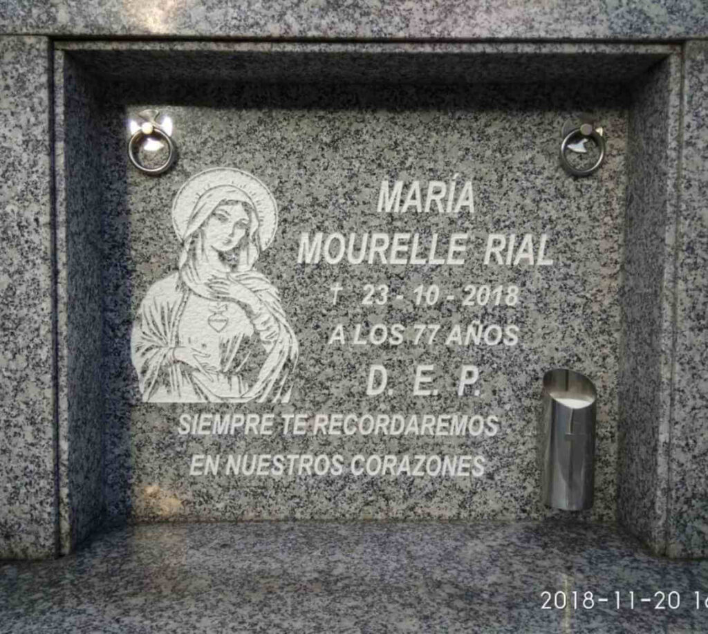 Lápidas para Nichos Grabadas | Modelos de Lapidas Modernas