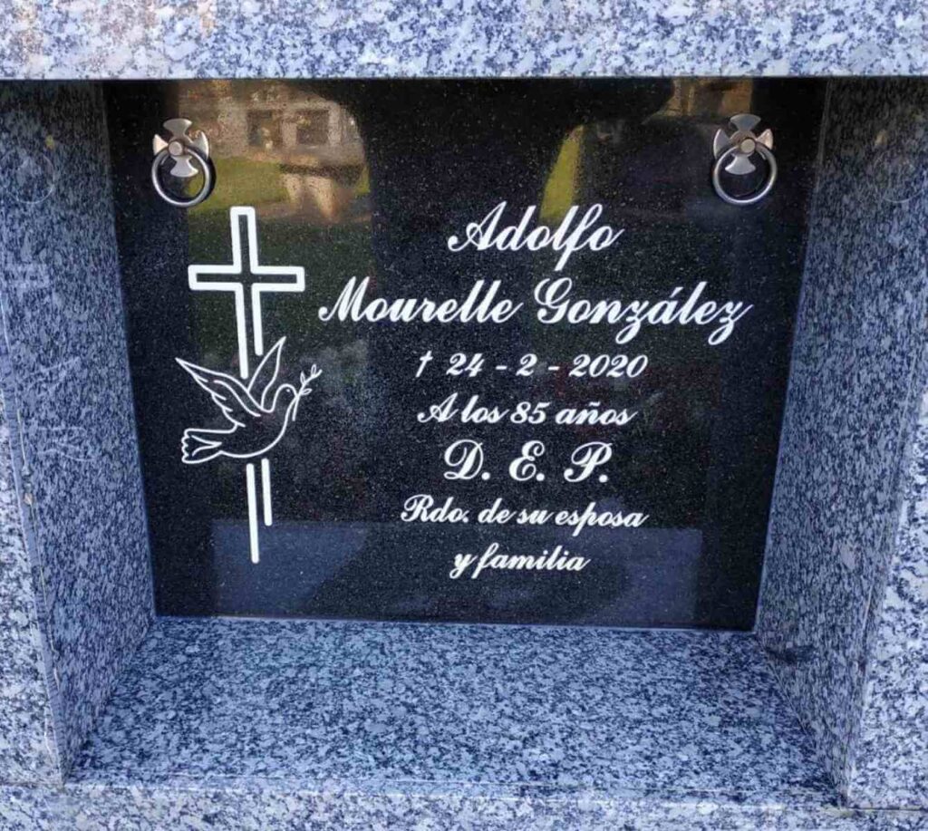 Lápidas para Nichos Grabadas | Modelos de Lapidas Modernas