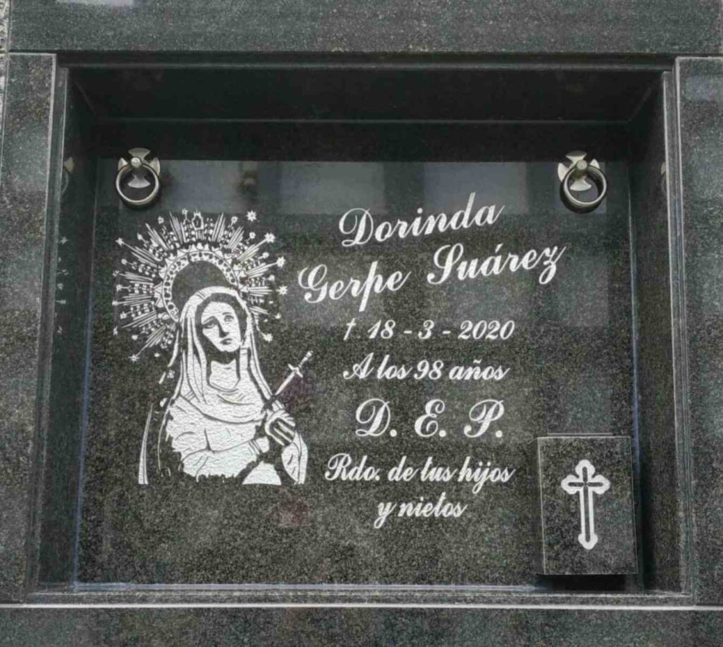 Lápidas para Nichos Grabadas | Modelos de Lapidas Modernas