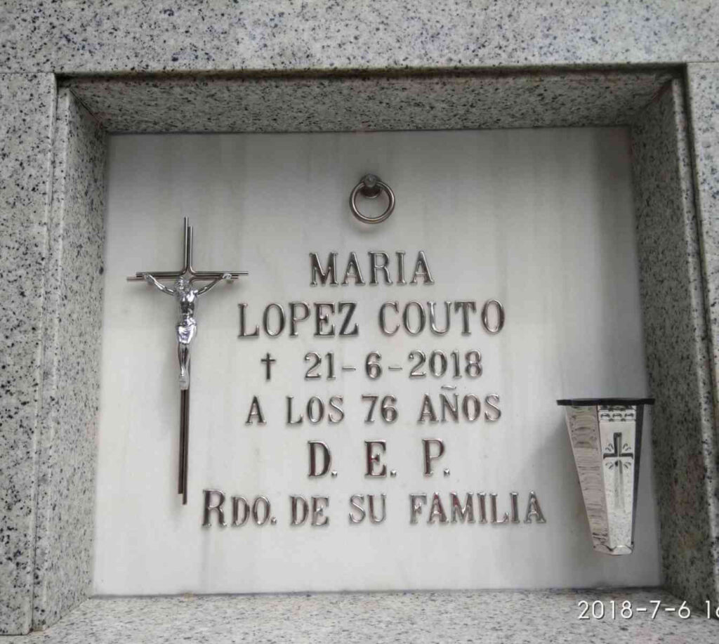 Lápidas para Nichos Grabadas | Modelos de Lapidas Modernas